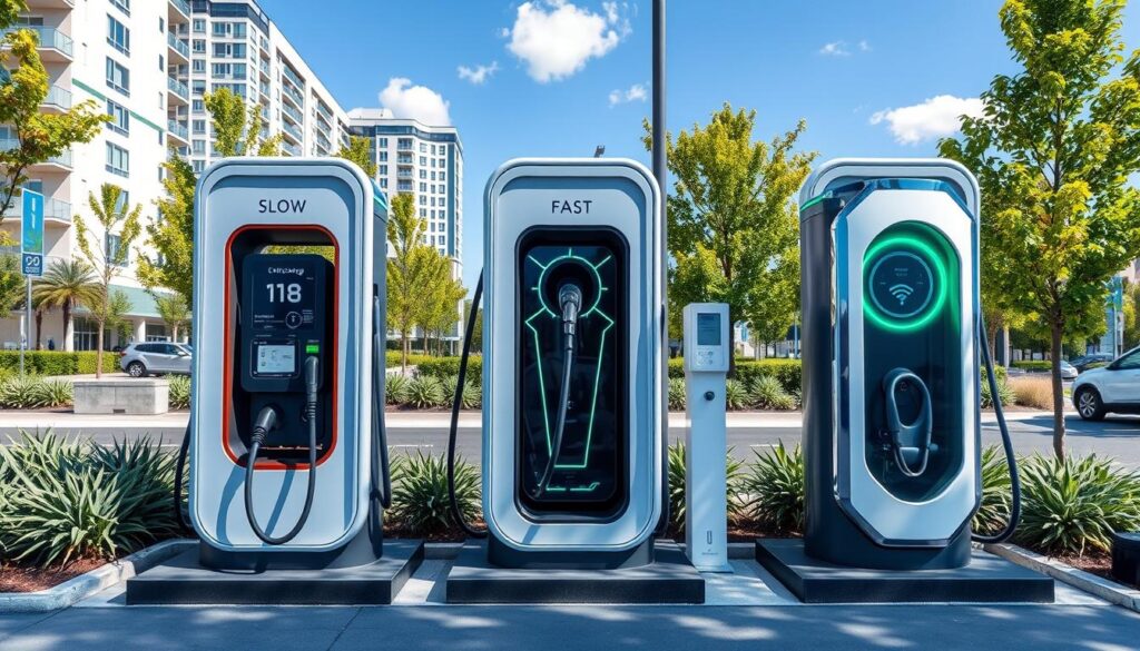 Tipos de carregadores para carros elétricos: lento, rápido e ultrarrápido